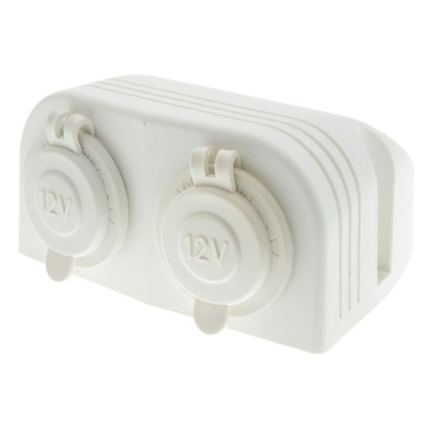 LV Automotive LV1780W DC Dual Accessory Sockets Surface Mount With ...